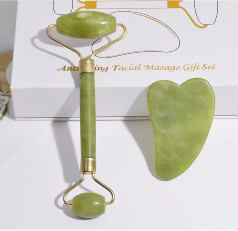 Beauty Wheel Jade Roller For Face Massager (1 set)