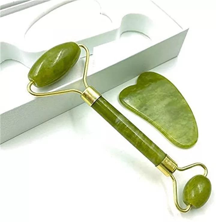 Beauty Wheel Jade Roller For Face Massager (1 set)