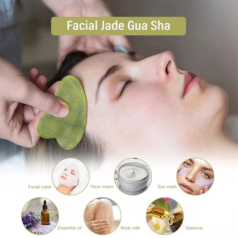 Beauty Wheel Jade Roller For Face Massager (1 set)